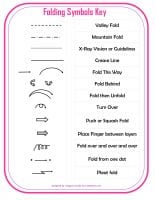 Basic Origami Folding Symbols – FaVe Mom