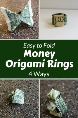 Money Origami Ring 4 Ways – FaVe Mom