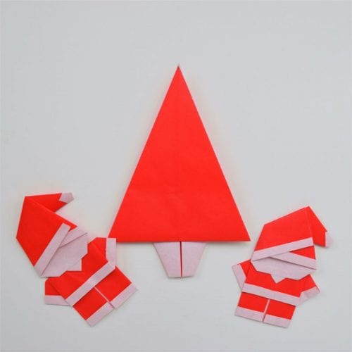 Christmas Origami Santa Step by Step – FaVe Mom